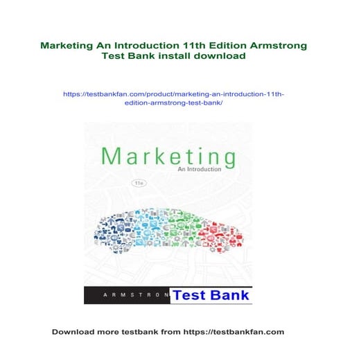 Marketing An Introduction 11th Edition Armstrong Test Bank | PDF