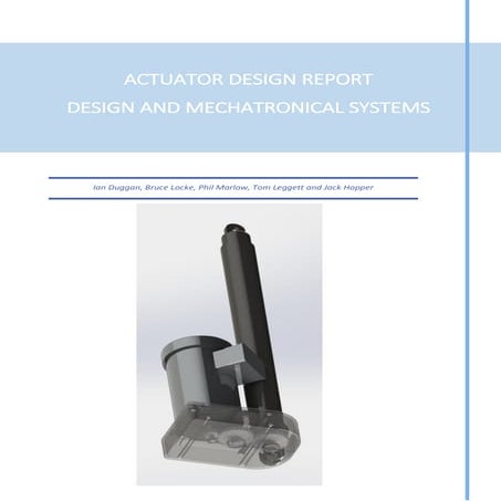 Actuator Project Report - MASTER | PDF