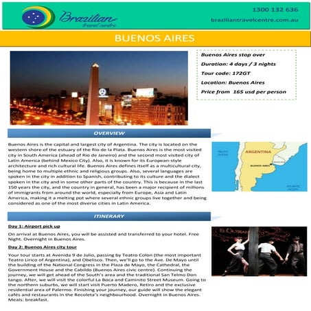 Un viaje a Buenos Aires y sus alrededores | PPTX