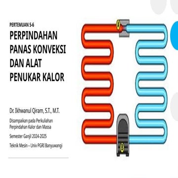 Perpindahan kalor secara konveksi pada materi perpindahan panas5.pptx