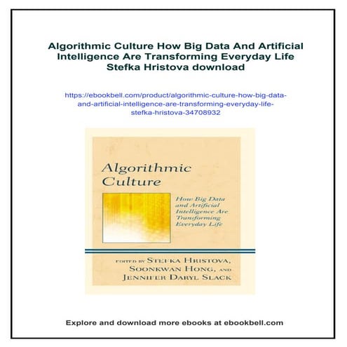 Algorithmic Culture How Big Data And Artificial Intelligence Are ...