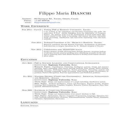 resume_Filippo_Bianchi | PDF