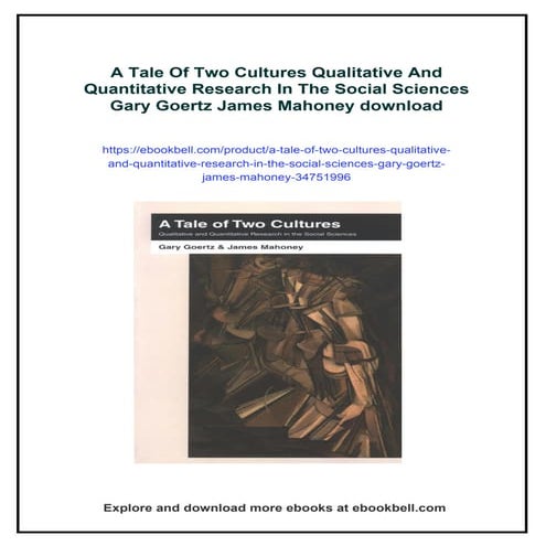 A Tale Of Two Cultures Qualitative And Quantitative Research In The ...