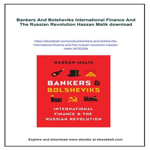 Bankers And Bolsheviks International Finance And The Russian Revolution ...