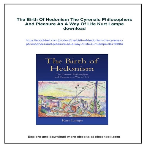 The Birth Of Hedonism The Cyrenaic Philosophers And Pleasure As A Way ...