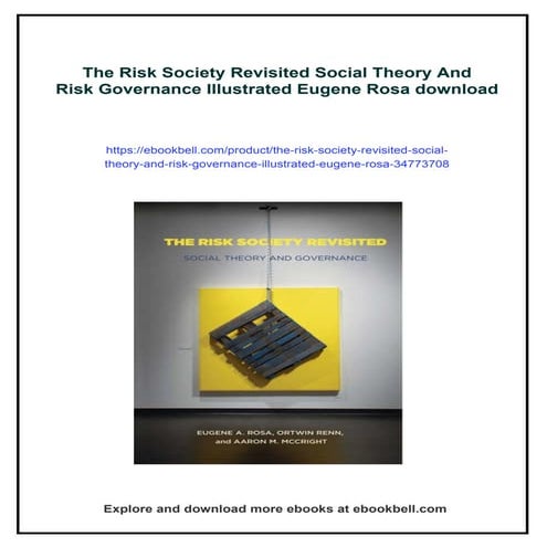 The Risk Society Revisited Social Theory And Risk Governance ...