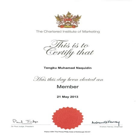 CIM Member Certificate | PDF