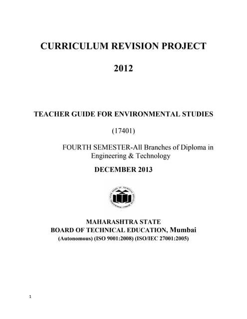 MSBTE K SCHEME CURRICULUM | PDF