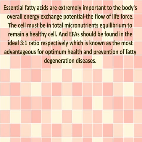 The Role of Essential Fatty Acids | PPTX