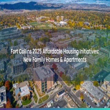 Fort Collins 2025 Affordable Housing Initiatives: New Family Homes ...