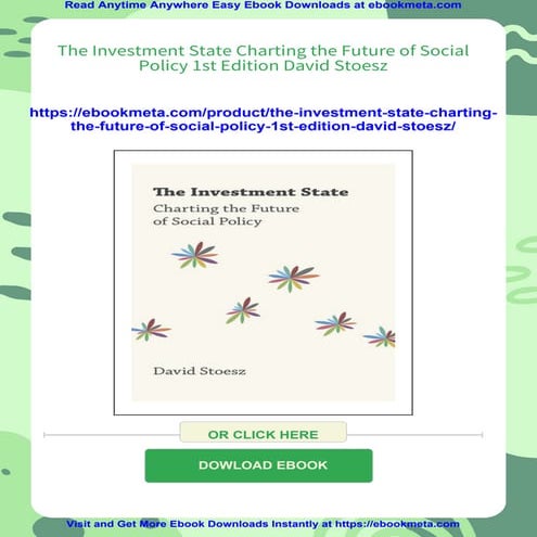 The Investment State Charting the Future of Social Policy 1st Edition ...