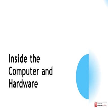 inside the computer and hardware full english | PPTX