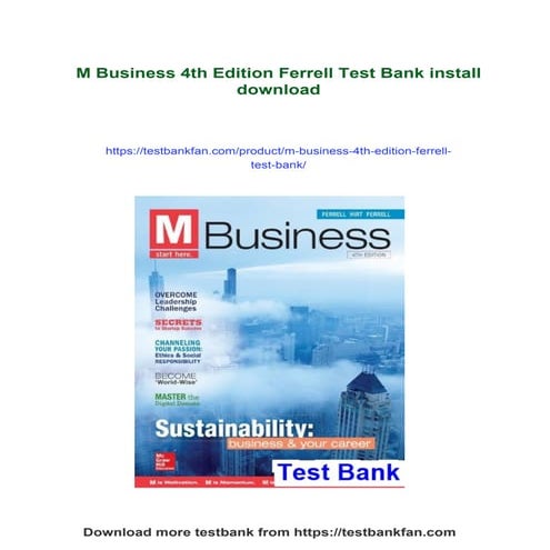Download full ebook of M Business 4th Edition Ferrell Test Bank instant ...