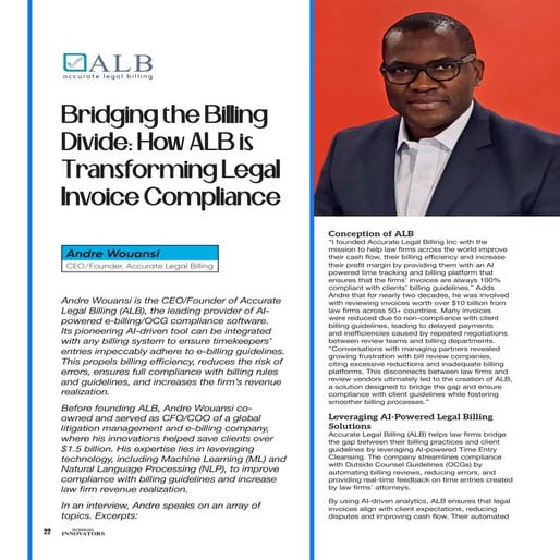 Bridging the Billing Divide: How ALB is Transforming Legal Invoice ...