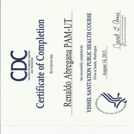 USPH certificate_Rhey Pam-ut | PDF