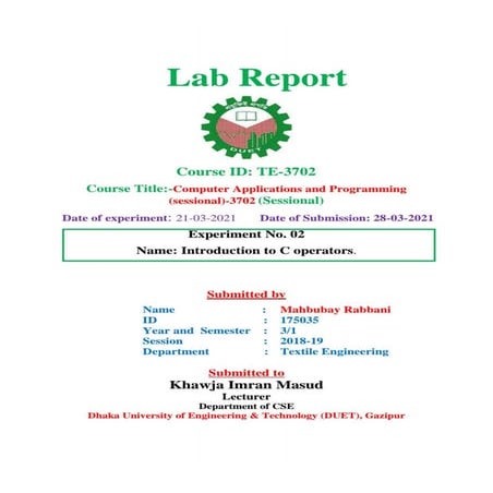 175035 cse lab-02 | PDF