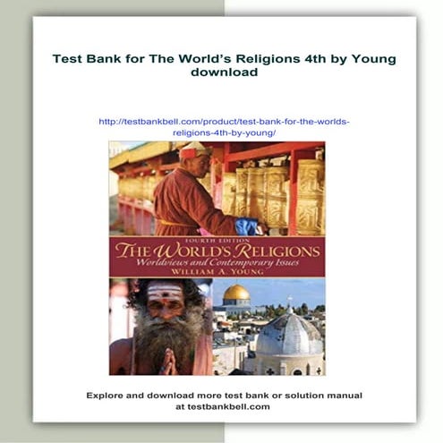 Test Bank for The World’s Religions 4th by Young | PDF