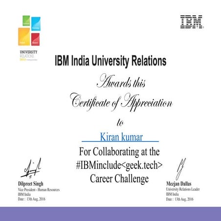 IBM certificate | PPT