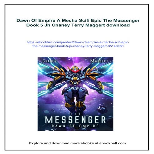 Dawn Of Empire A Mecha Scifi Epic The Messenger Book 5 Jn Chaney Terry Maggert | PDF