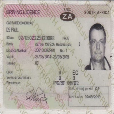 SA Driving Licence | PDF