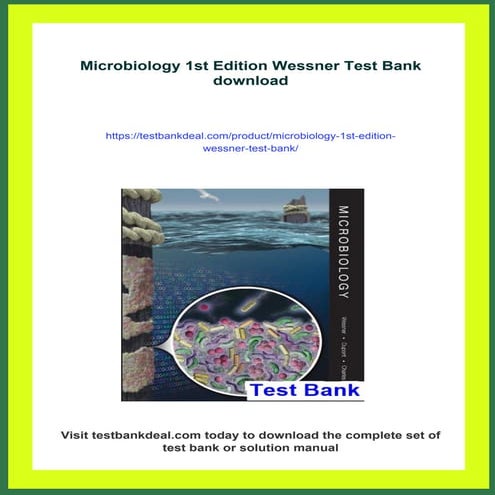 Microbiology 1st Edition Wessner Test Bank | PDF