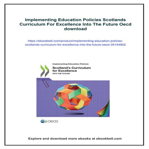 Implementing Education Policies Scotlands Curriculum For Excellence ...