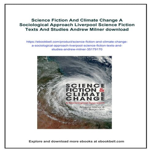 Science Fiction And Climate Change A Sociological Approach Liverpool ...