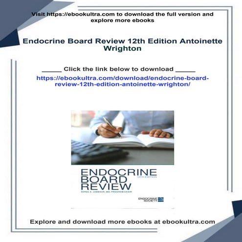 Endocrine Board Review 12th Edition Antoinette Wrighton | PDF
