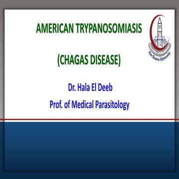 Reduviid bug And Chagas Disease | PPTX