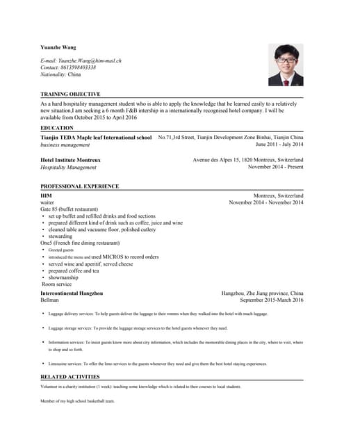 M Vitto CV | PDF