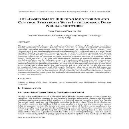 IOT-Based Smart Building Monitoring and Control Strategies with ...