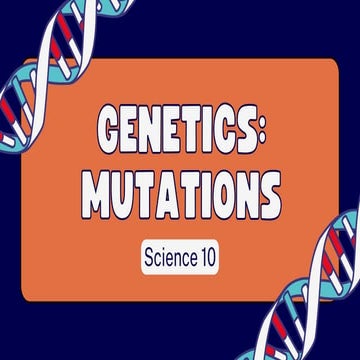 Types of mutation | PPTX