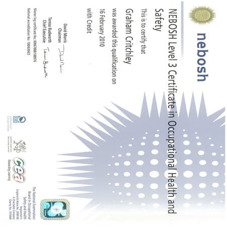 NEBOSH Certificate | PDF