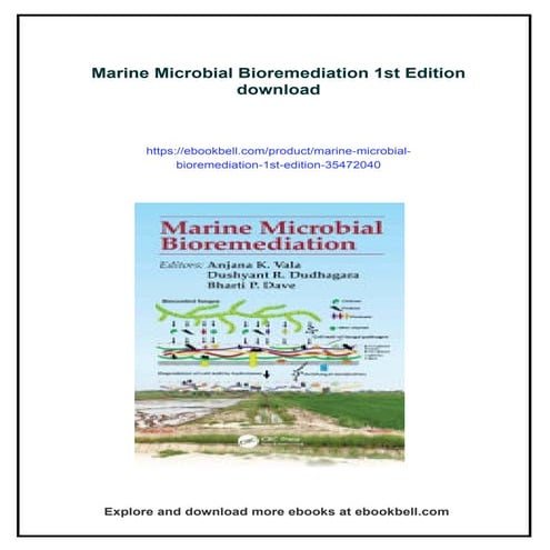 Marine Microbial Bioremediation 1st Edition | PDF