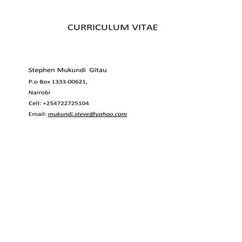 CV steve 2016 | DOCX