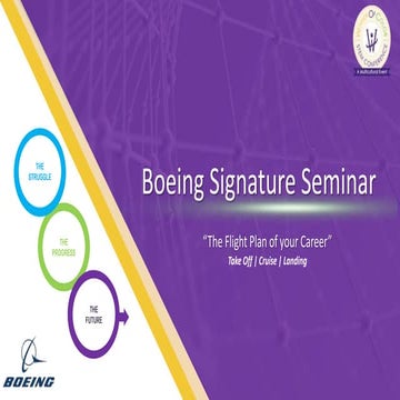 1778 The Flight Plan for Your Career The Boeing Company. | PPTX