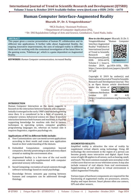 Phd-Guidance-in-Augmented-Reality | PPTX | Augmented Reality ...