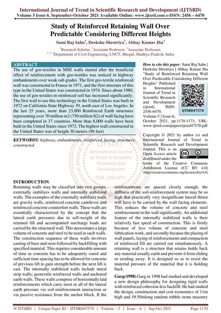 Reinforced Earth Wall RE wall | PPT