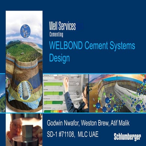 GNwafor WellBond Cement System Design | PPT