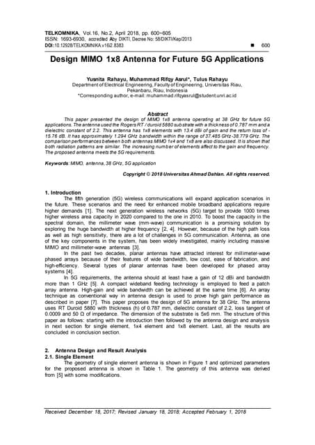 Understanding the Basics of MIMO Communication Technology | PDF