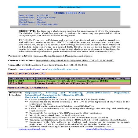 CV MOGGA | PDF | Medical Health