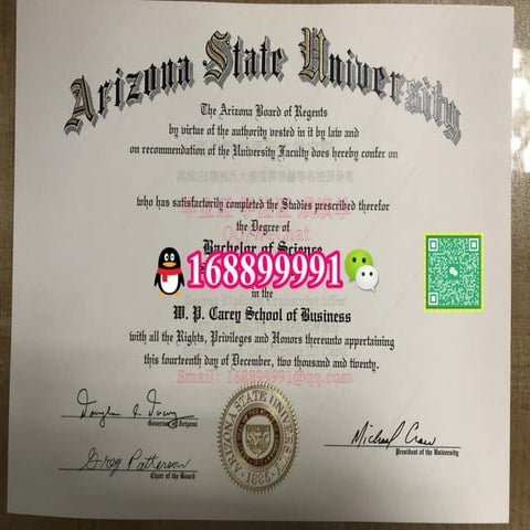 Arizona State University degree offer diploma Transcript | PDF