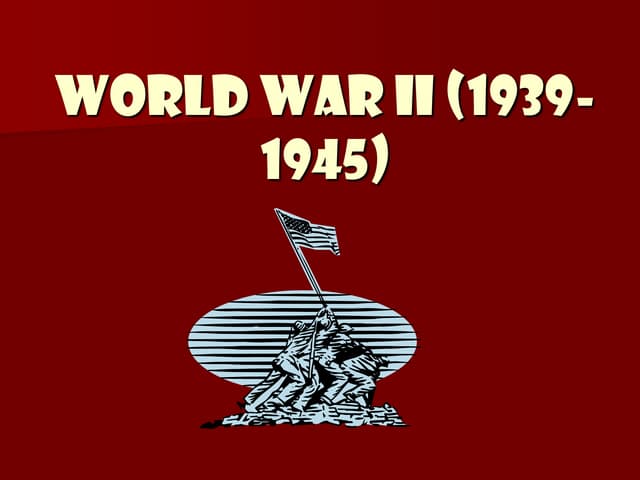 Second World War (PPT para 4º de la ESO) | PPTX
