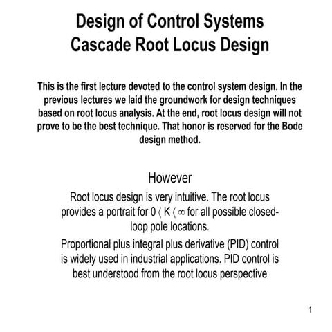 179529572 Root Locus Control System Design Pptppt