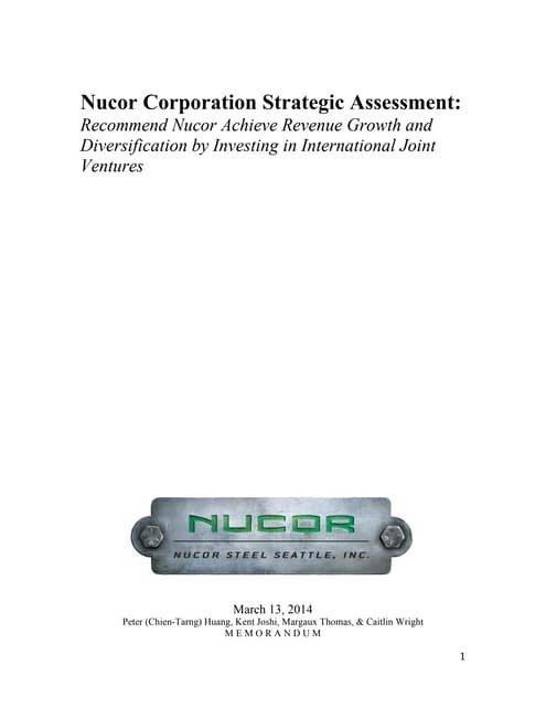 Nucor slide presentation .pptx