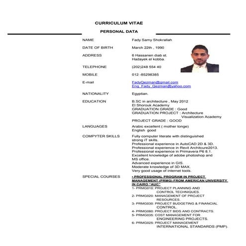 Fady Samy -Quantity Surveyor | PDF