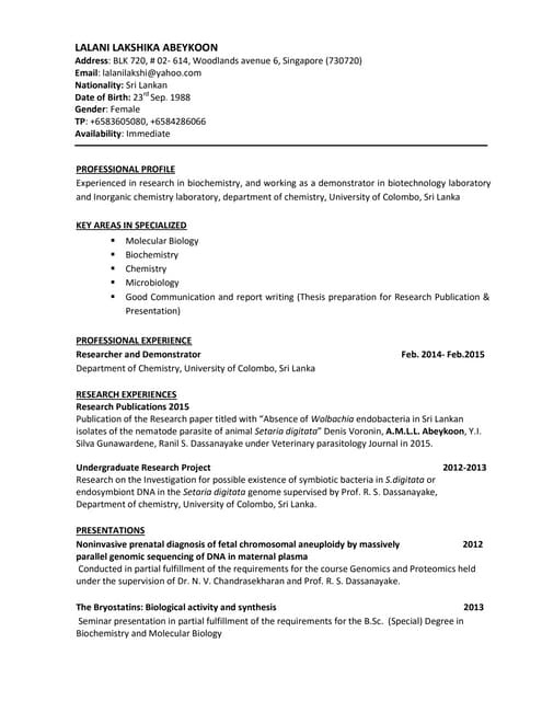 Curriculum vitae | DOCX