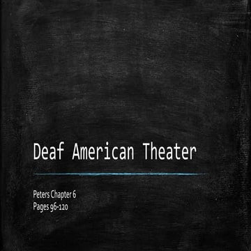 Sound and deaf literature | PPTX
