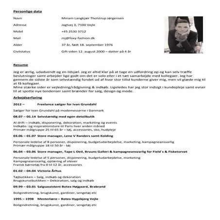 Miriam CV 2014 | DOCX