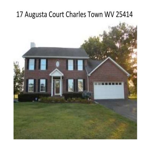39 Greenbriar Circle Charles Town WV 25414 | DOCX